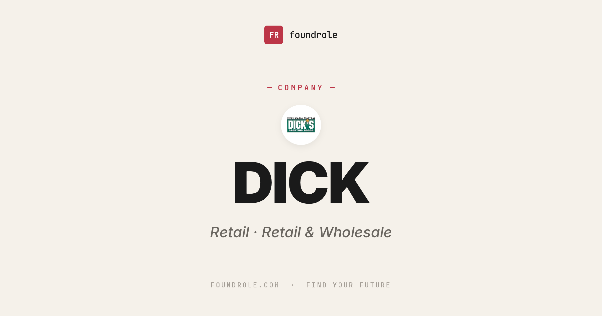DICK'S Sporting Goods: Sports Retail Leader