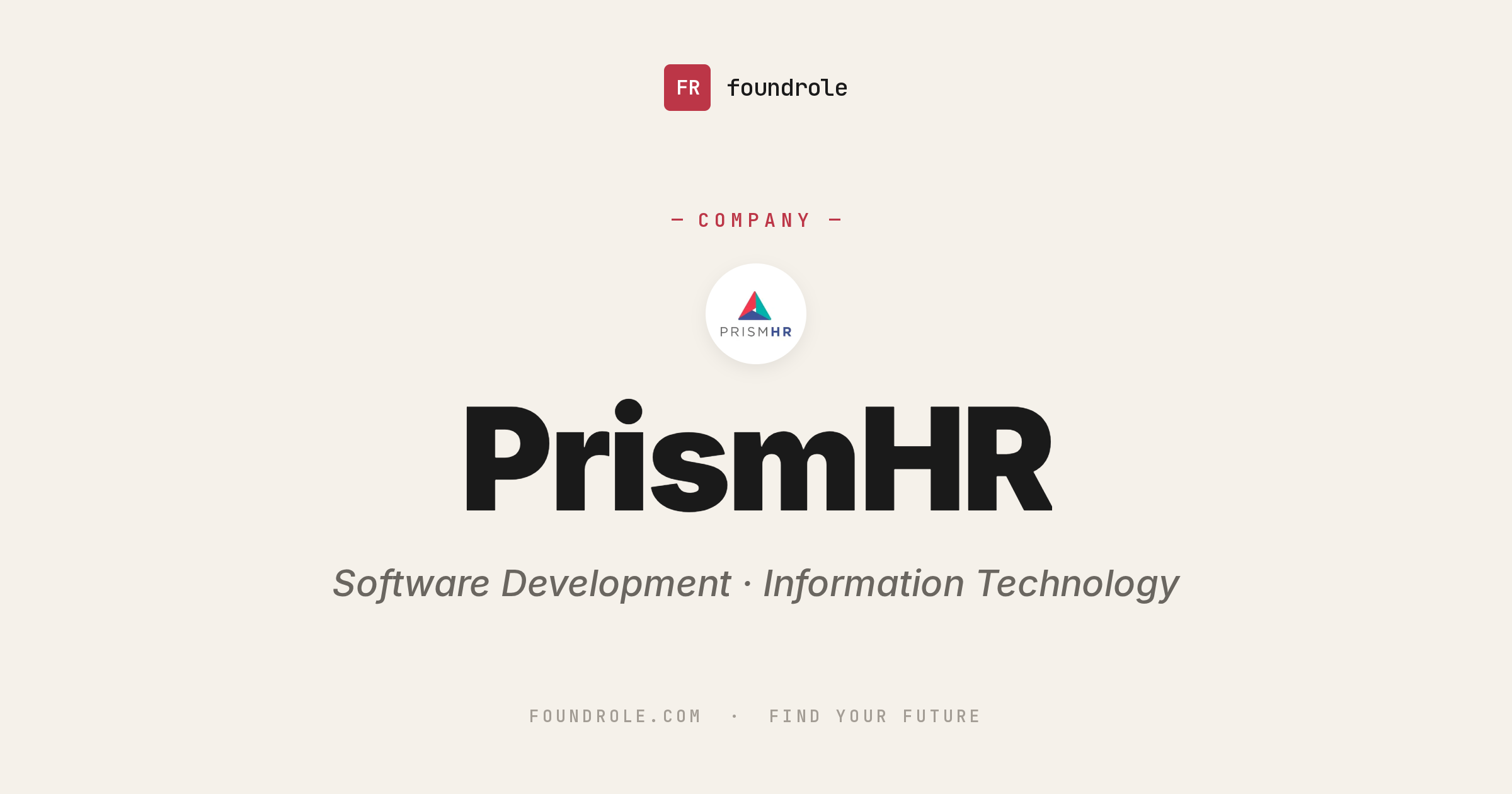 PrismHR: Leading HR Software Company - Technology Careers