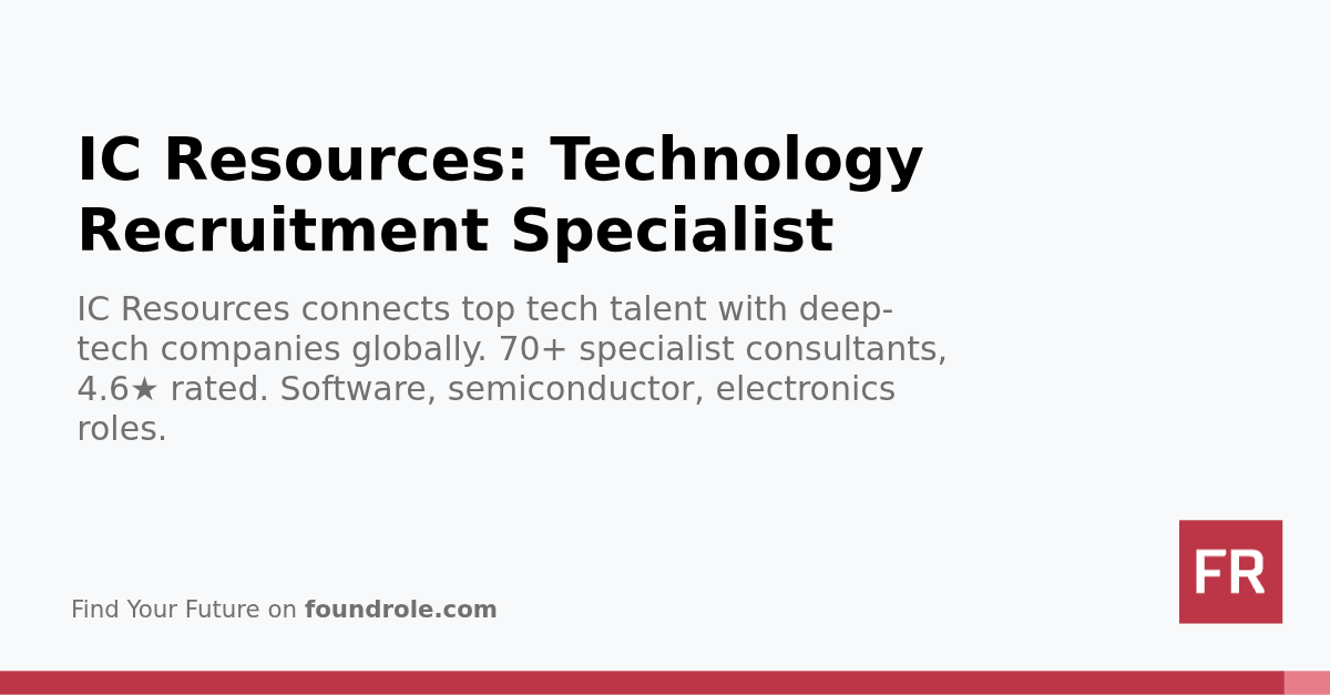 IC Resources: Technology Recruitment Specialists & Career Experts