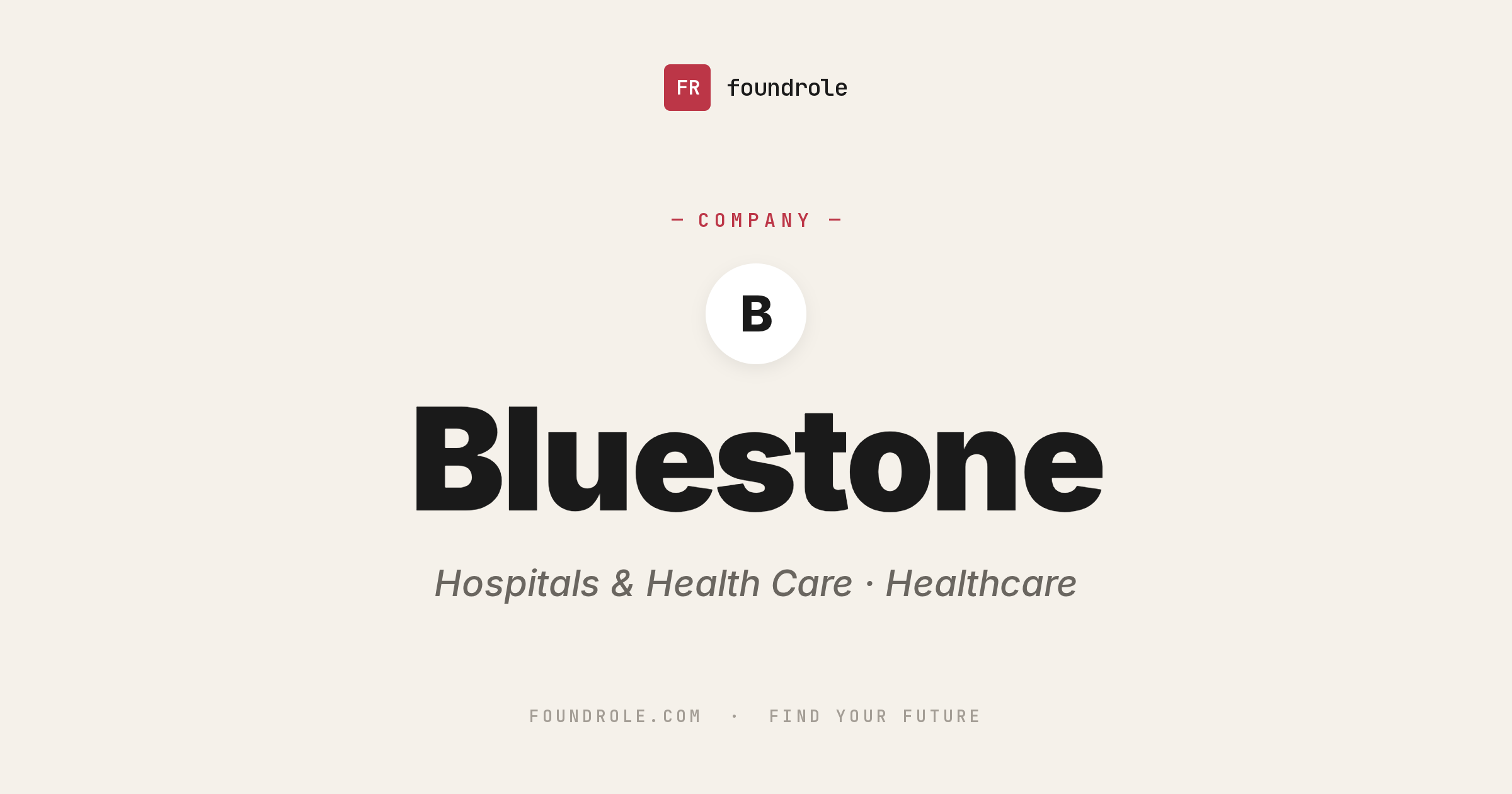 Bluestone Hospital Jobs & Careers — Child Psychiatry