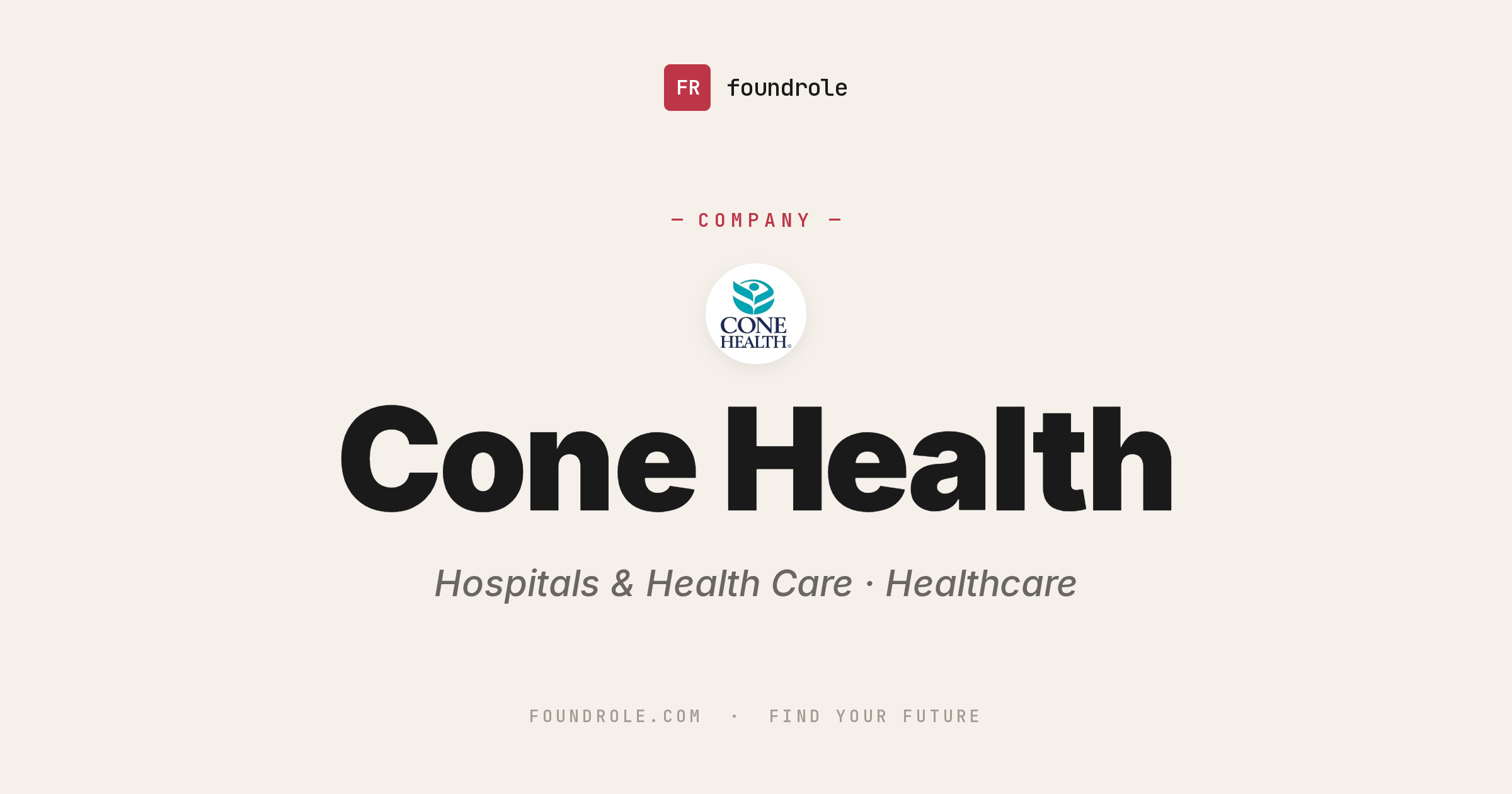 Cone Health: Central North Carolina Healthcare Network