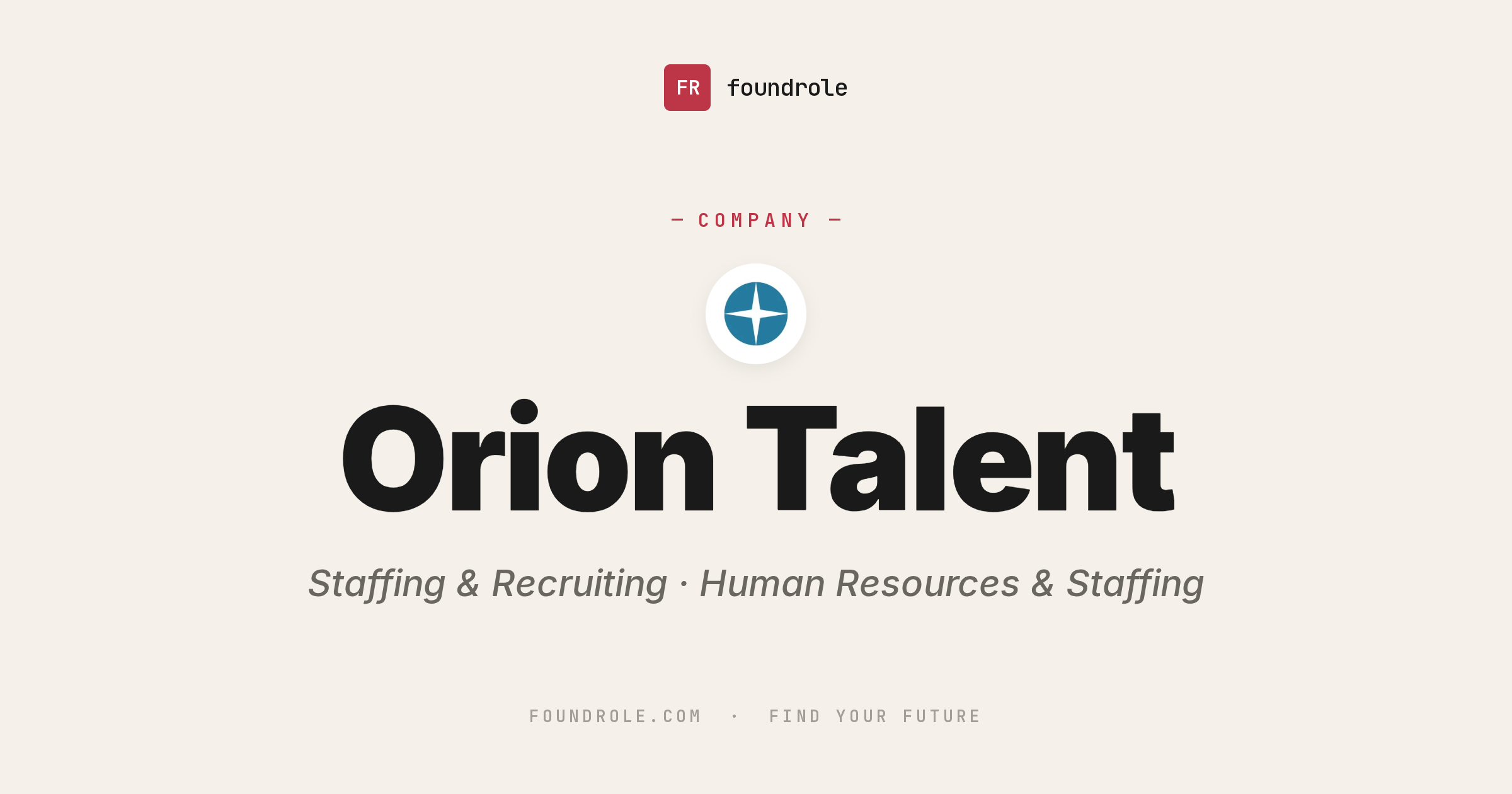 Orion Talent: Staffing & Recruiting Solutions