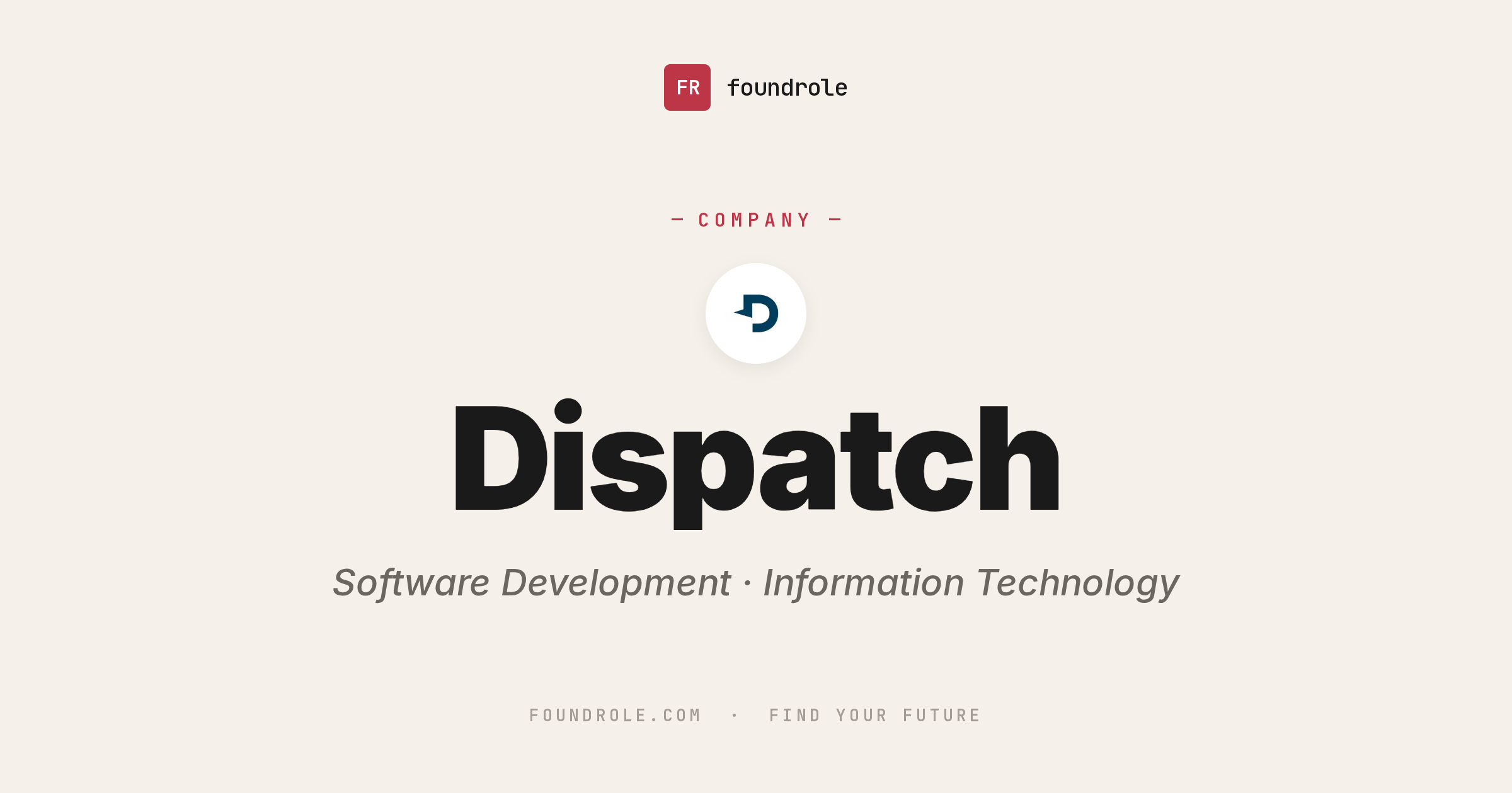 Dispatch: Innovating Last-Mile Delivery Solutions for Career Growth
