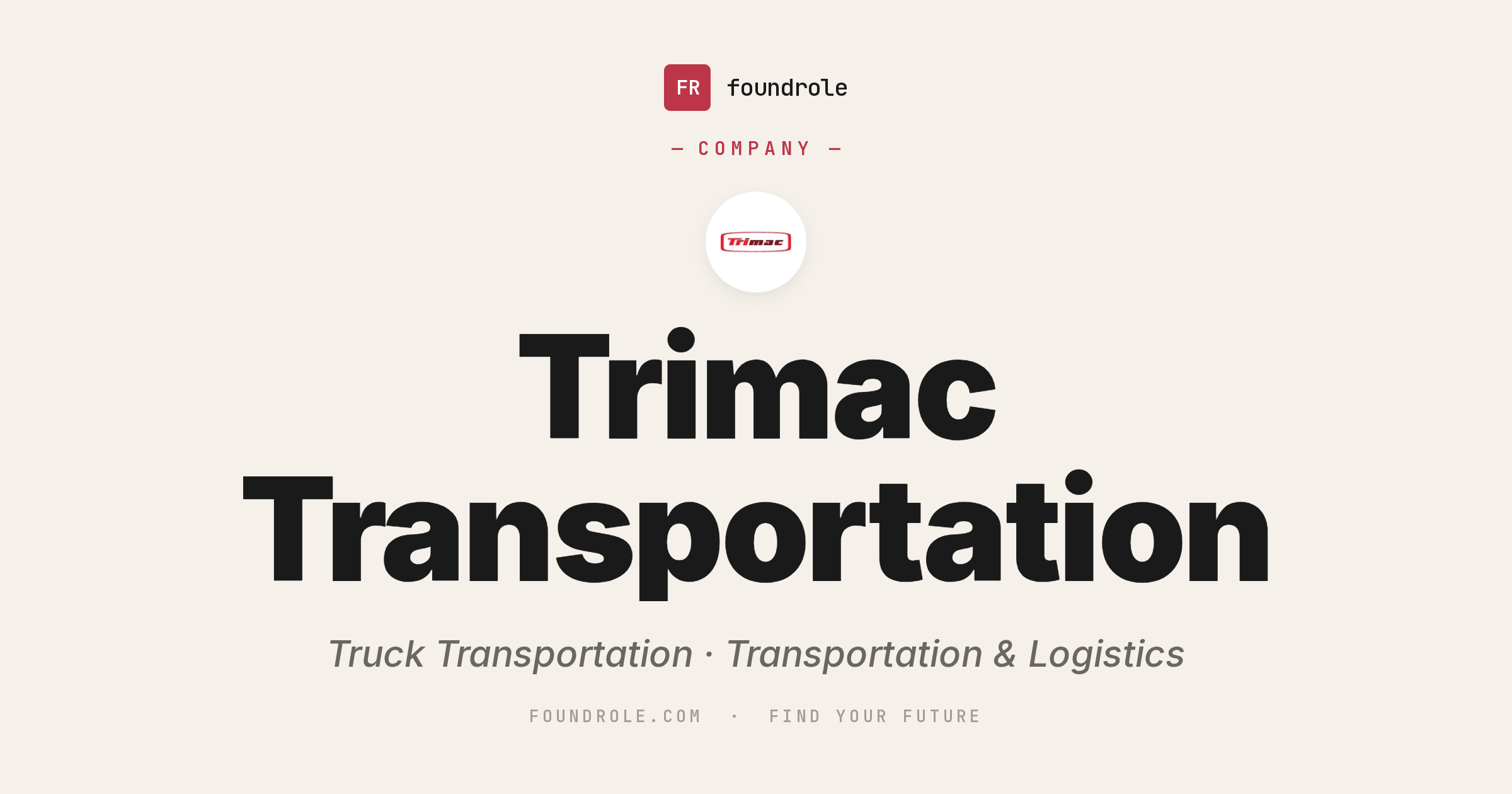 Trimac Jobs & Careers — Bulk Transportation