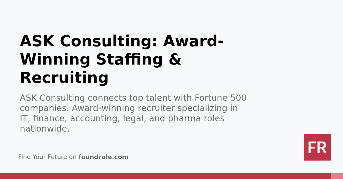 ASK Consulting: Leading Technology & Professional Staffing