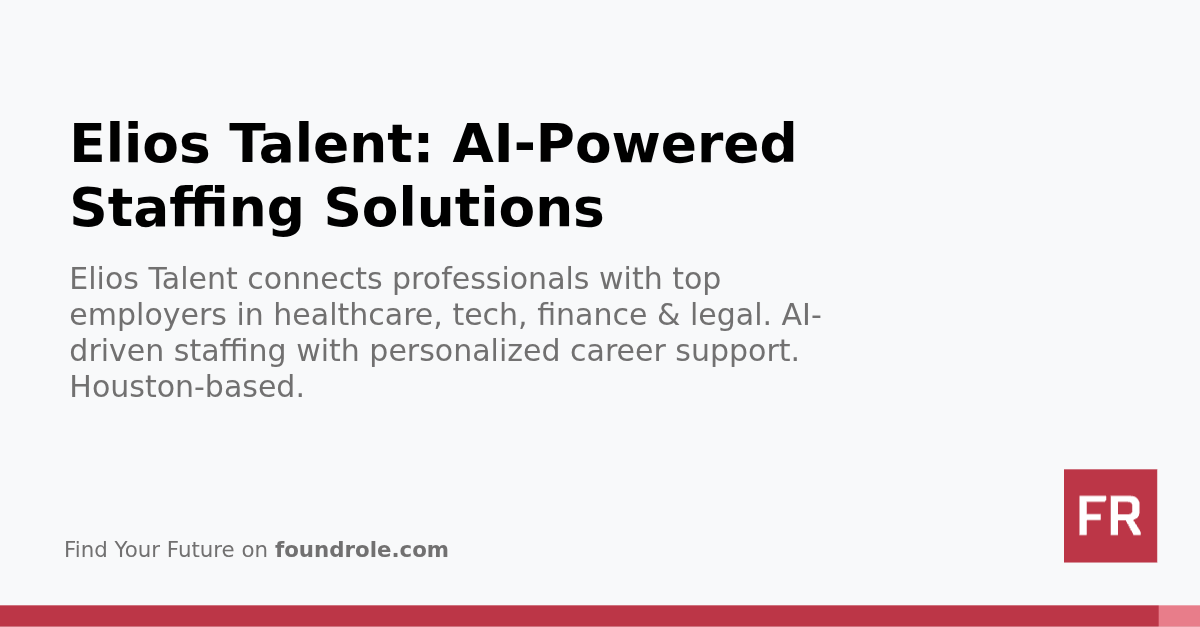 Elios Talent: AI-Powered Staffing Solutions