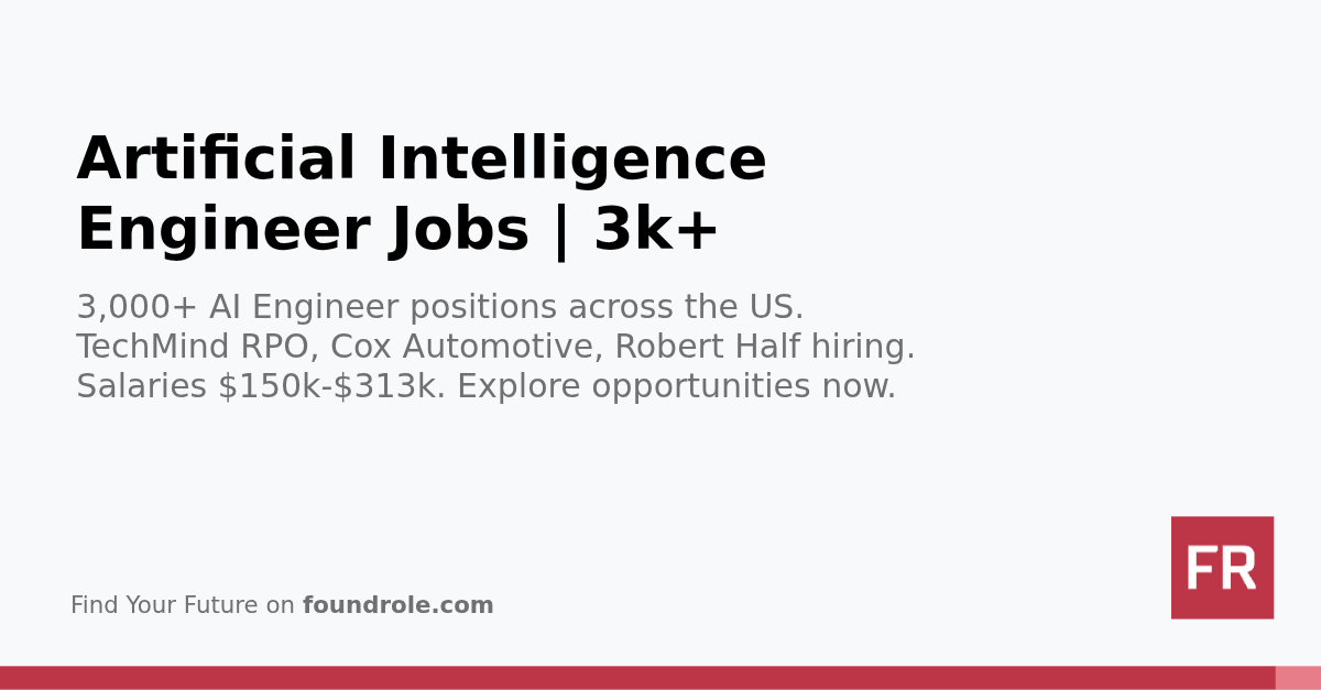 Artificial Intelligence Engineer Jobs in the USA
