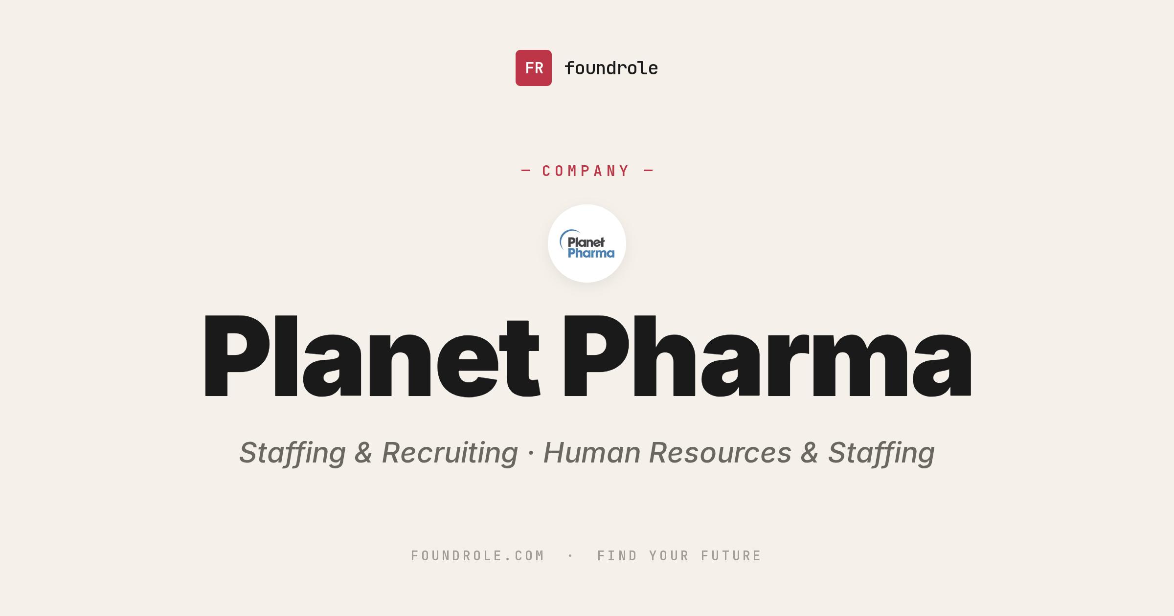 Planet Pharma Jobs & Careers — Life Sciences Staffing