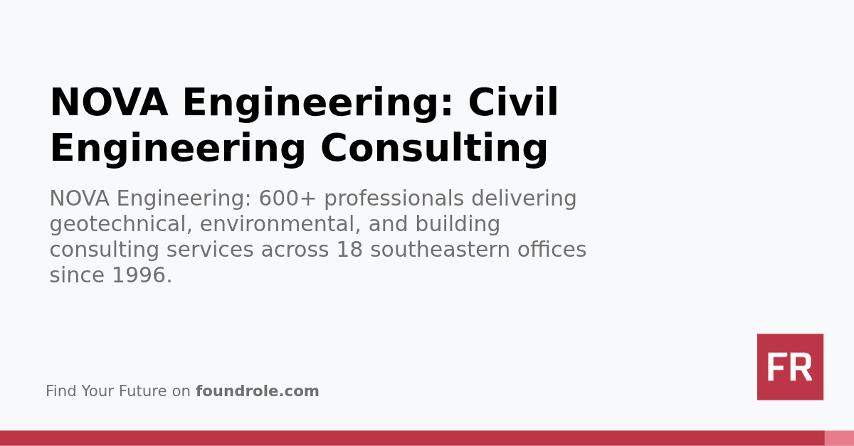 NOVA Engineering: Civil Engineering Consulting