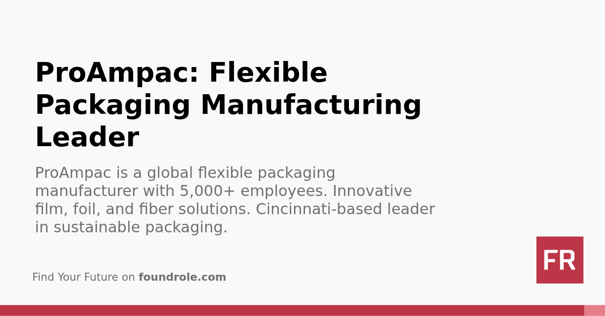ProAmpac: Flexible Packaging Manufacturing Leader