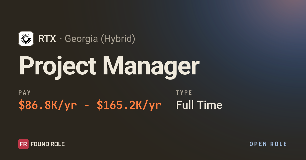 Project Manager at RTX
